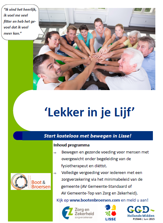 Lekker in je Lijf in Lisse - Boot en Broersen Fysiotherapie